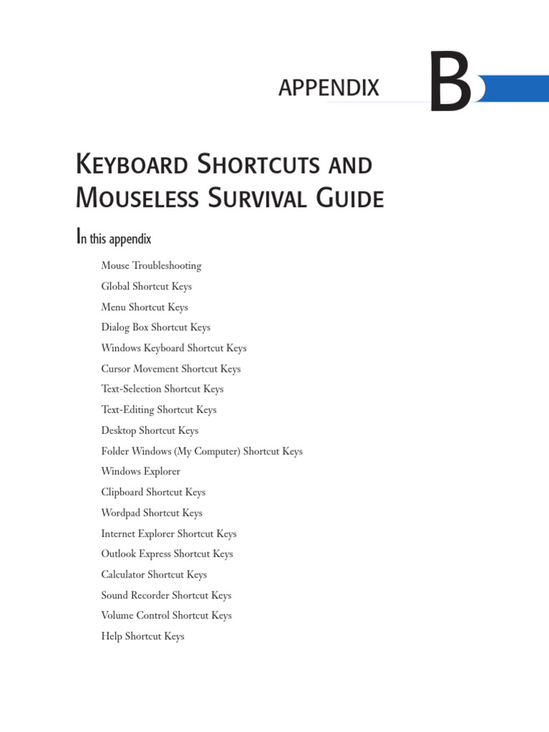 key board shotcuts | PDF | Window (Computing) | Computer Keyboard