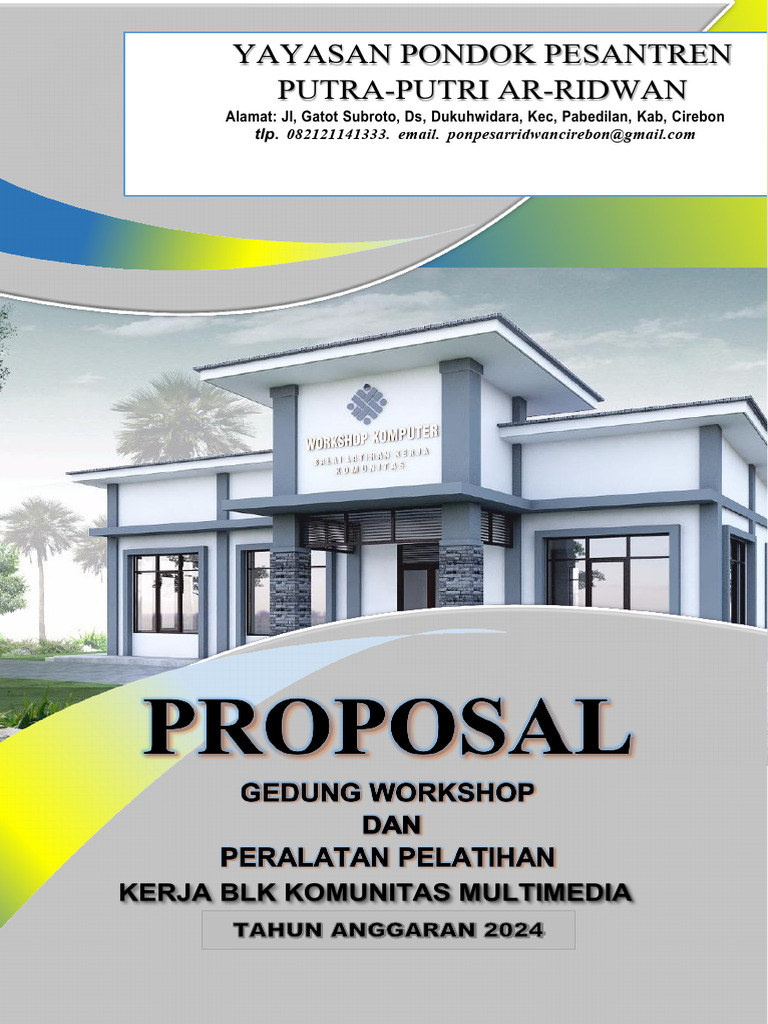 PROPOSAL BLK 2024 Ponpes Ar Ridwan Cirebon | PDF