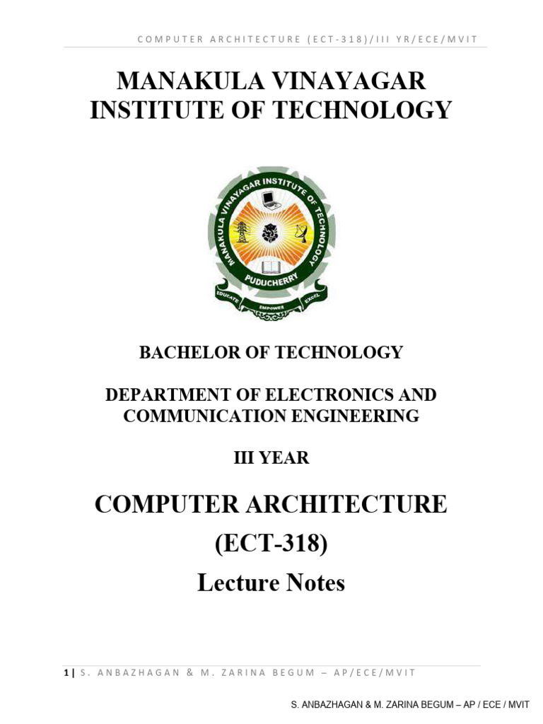 Computer Architecture Final | PDF | Computer Data Storage | Division ...