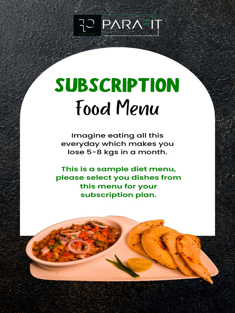 Balanced Food Menu - Compressed | PDF | Curry | Tofu
