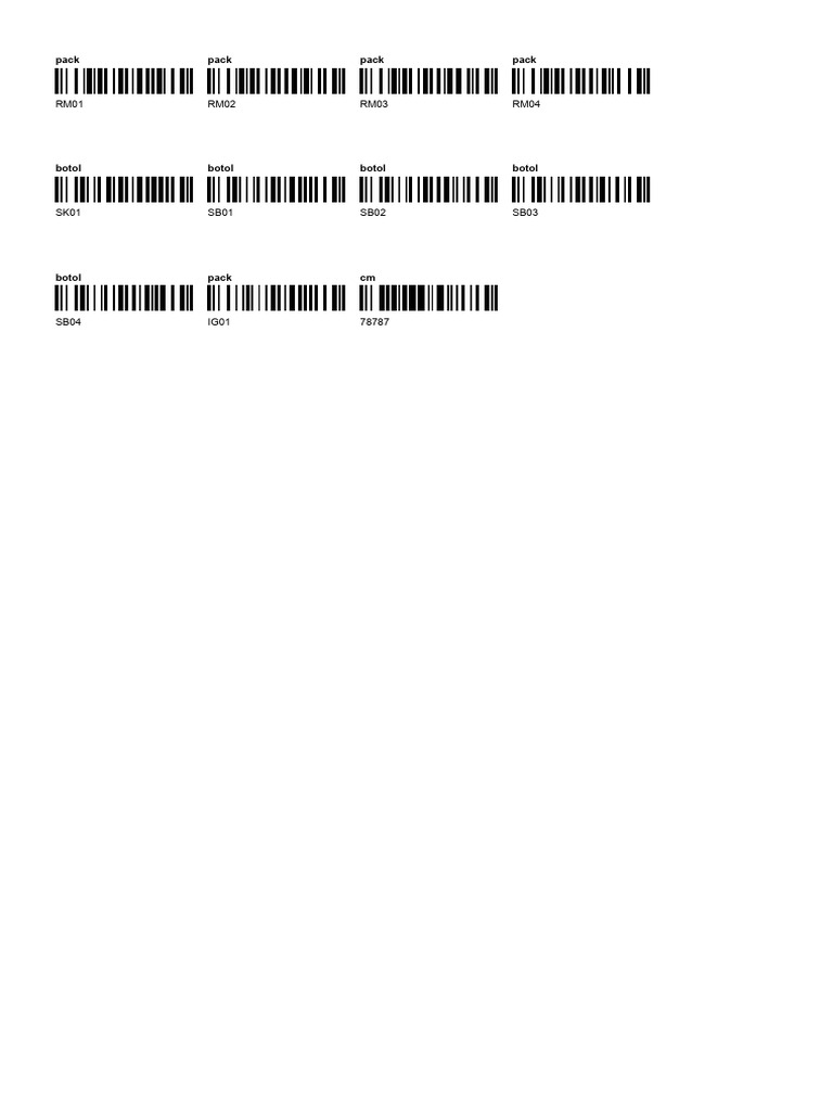 Cetak Barcode | PDF