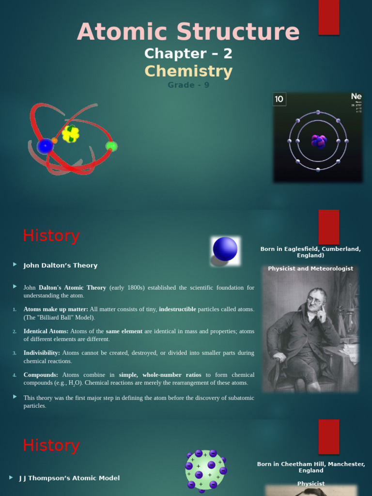 Atomic Structure - 2.1 | PDF | Atoms | Atomic Nucleus