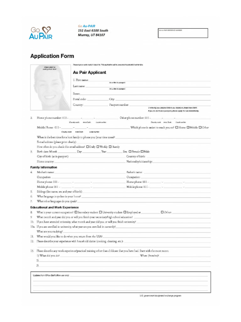 Application Form | PDF