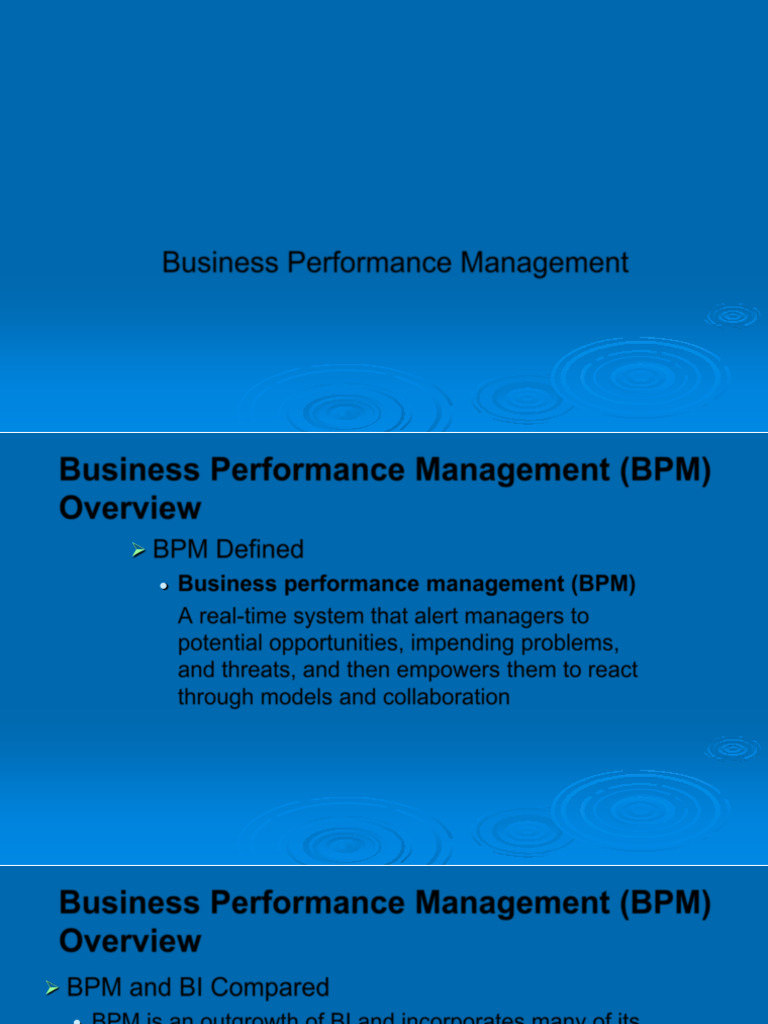 13 BPM Dashboard BAM | PDF | Business Process Management | Strategic ...