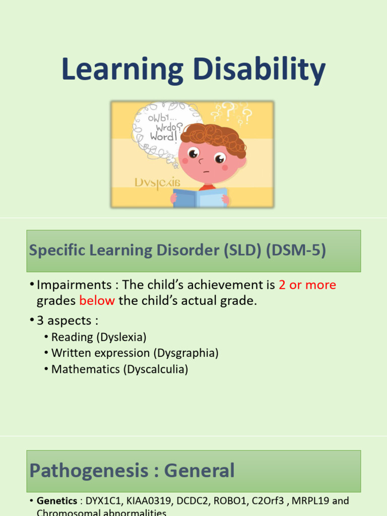 LD | PDF | Dyslexia | Learning Disability
