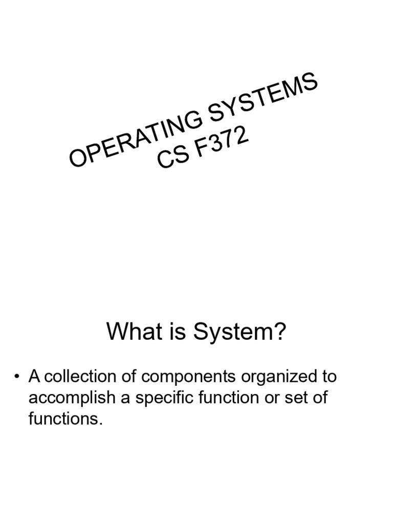 OS-L1_2023 | PDF | Operating System | Computer Data Storage
