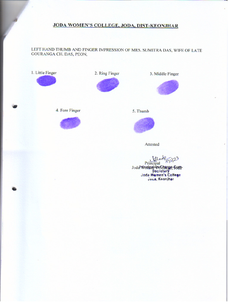 Thumb Impression | PDF