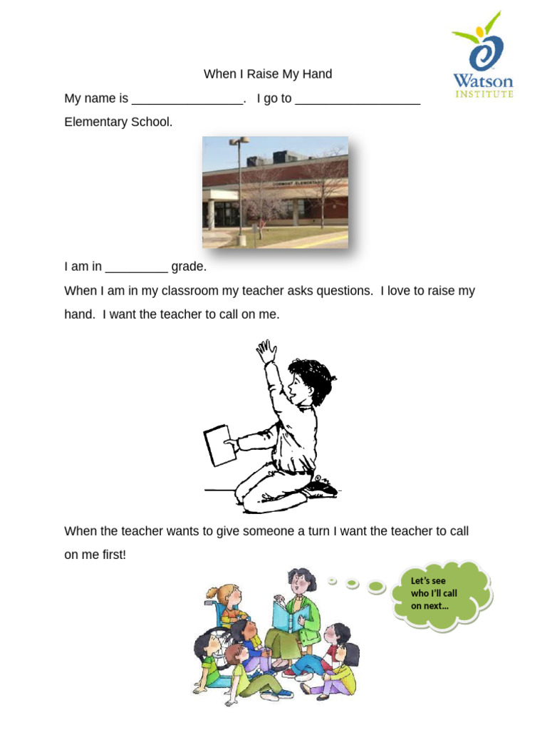 When I Raise My Hand | PDF