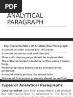 Class 10 Analytical Paragraph Guide | PDF