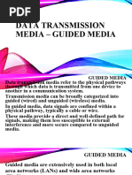 Types of Guided Media Explained | PDF | Transmission Medium | Electronics