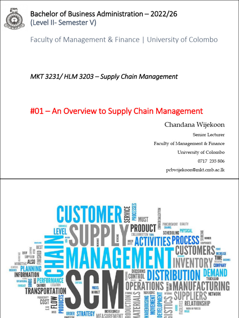 SCM all in one | PDF | Supply Chain | Supply Chain Management