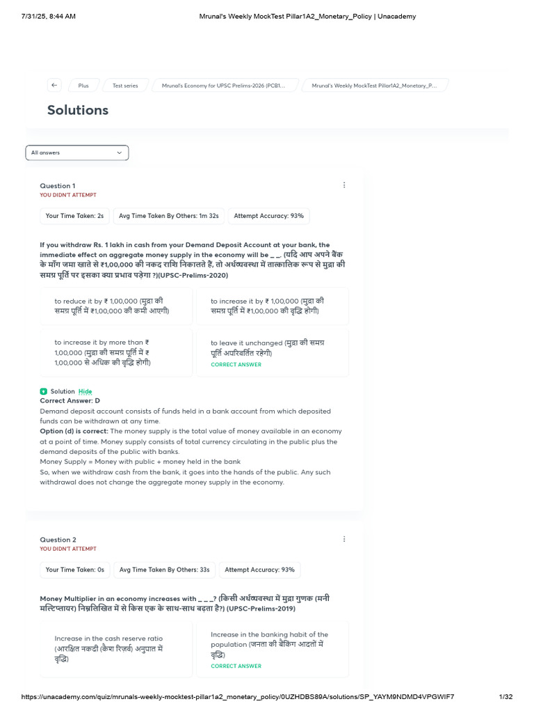 Economics Pyq | PDF | Reserve Bank Of India | Inflation
