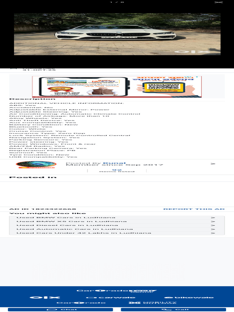 BMW X5 XDrive 30d XLine, 2019, Diesel - Cars - 1823322668 | PDF