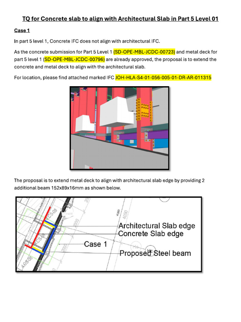 01 - Concrete Slab To Align With Architectural Slab in Part 5 Level 01 ...