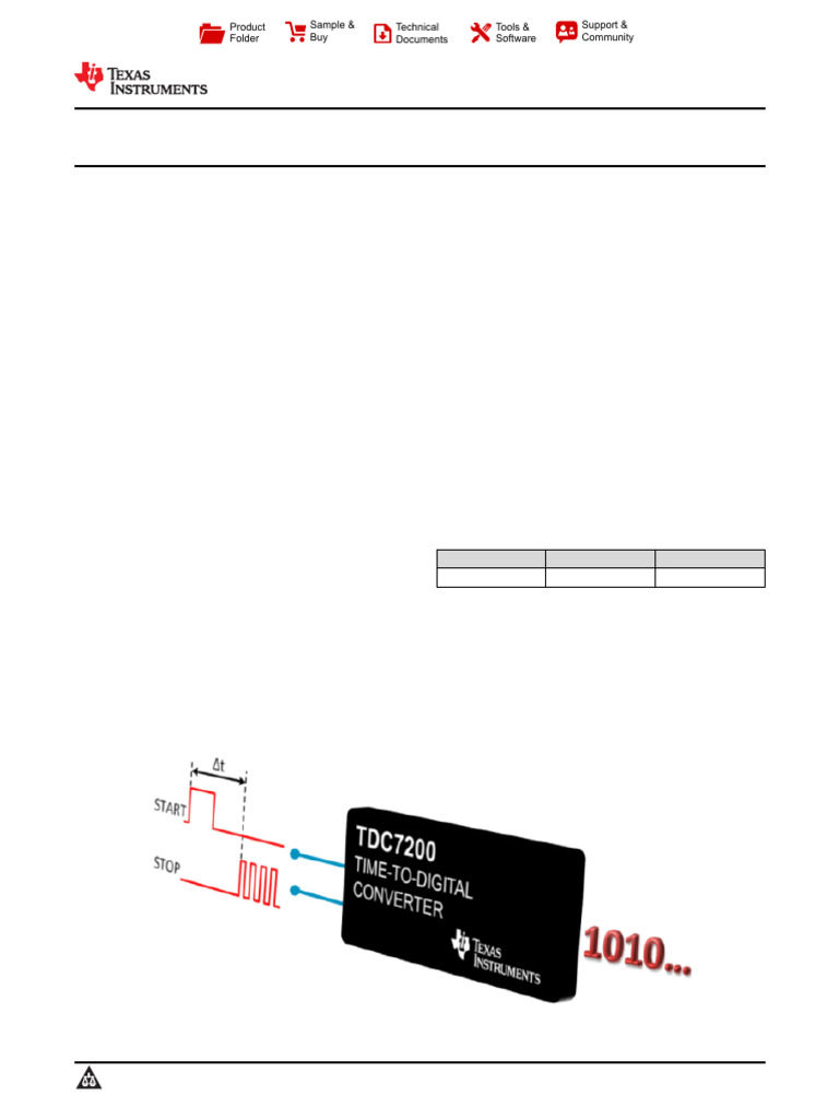 TDC 7200 | PDF | Electrostatic Discharge | Computer Engineering