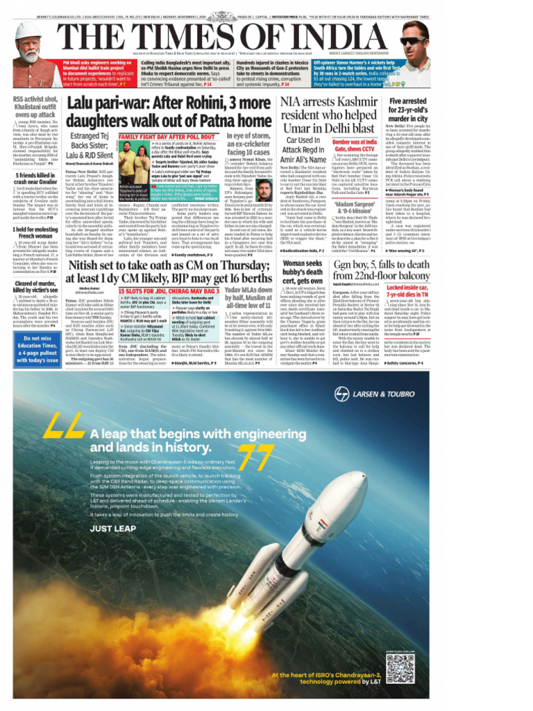 17.11.25 Times of India | PDF