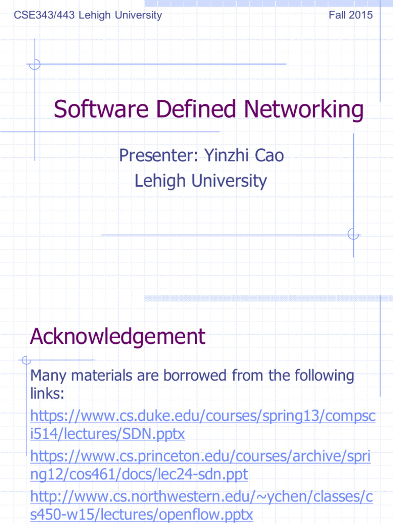 sdn flow table | PDF | Computer Network | Router (Computing)