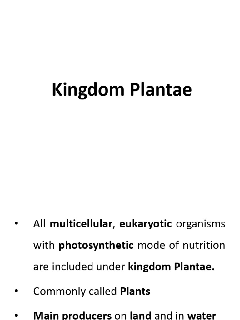 Overview of Kingdom Plantae and Algae | PDF | Moss | Sexual Reproduction