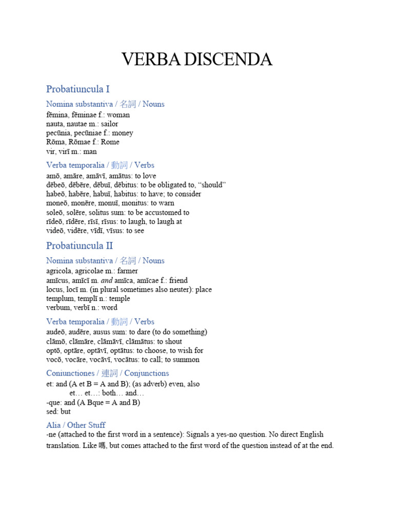 Latin | PDF | Noun | Adverb