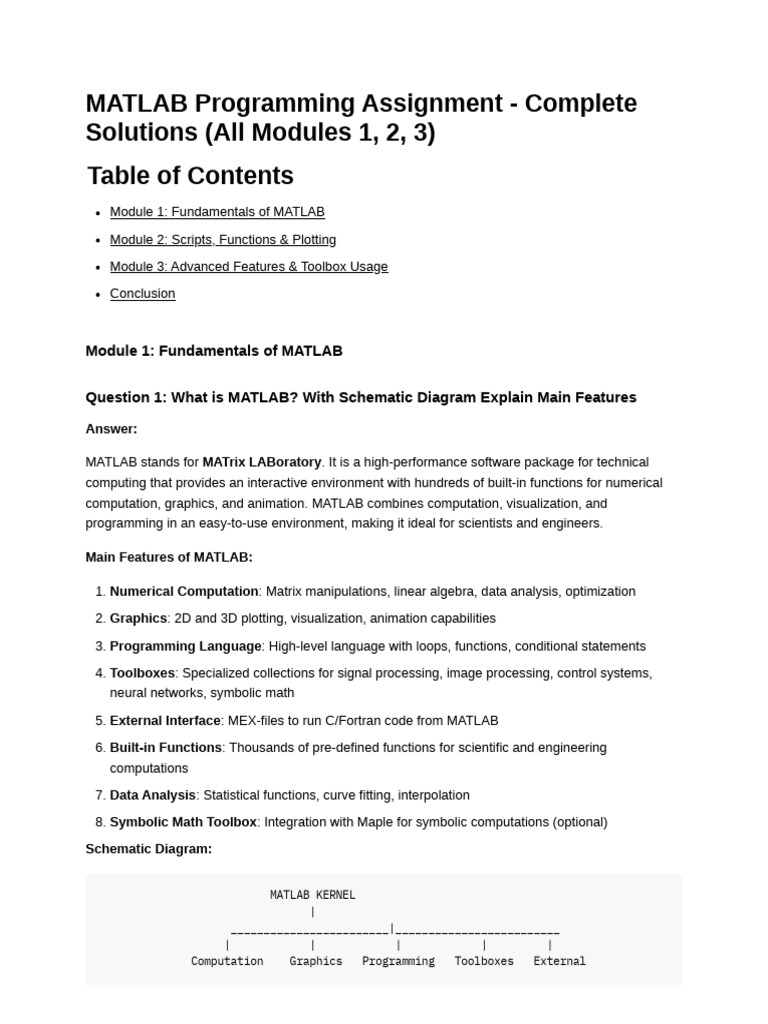 MATLAB All Modules Complete | PDF | Matlab | Computer File