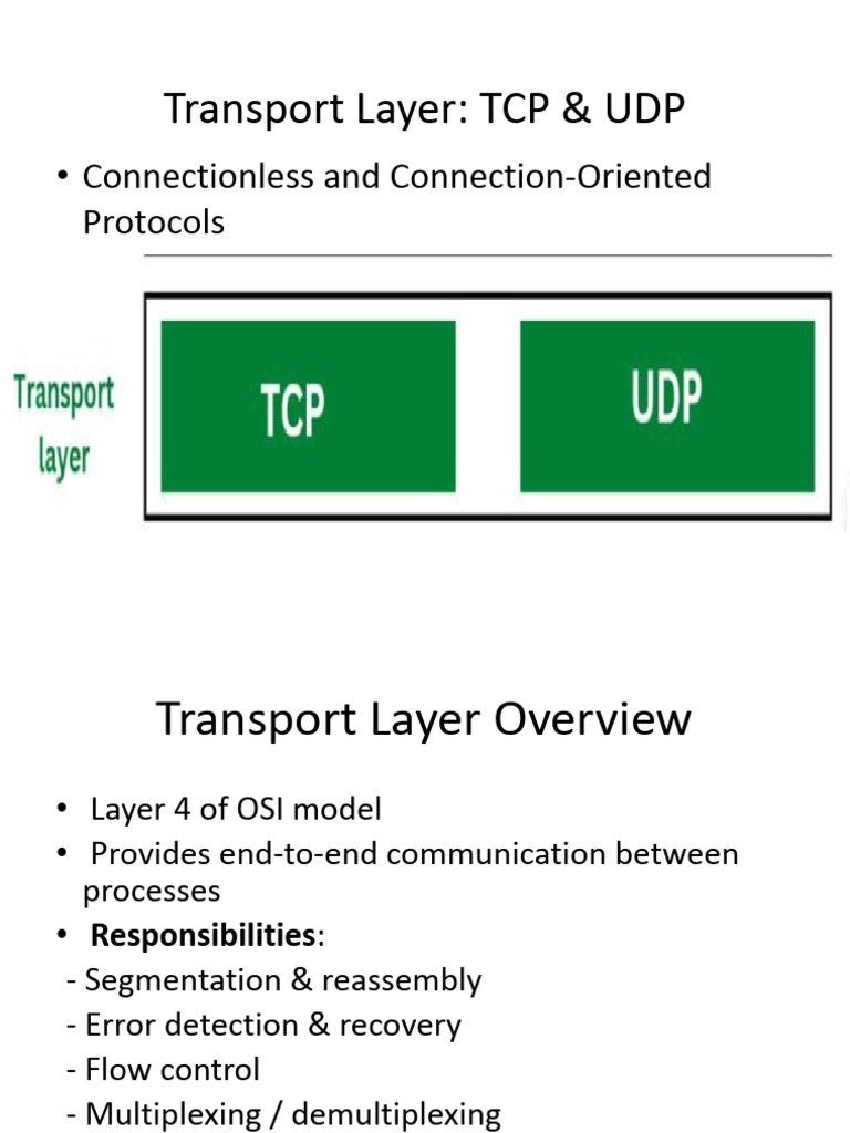Unit 4 - Unit 5.pptx and TCP and Udp Transmission | PDF | Transmission Control Protocol | Domain ...