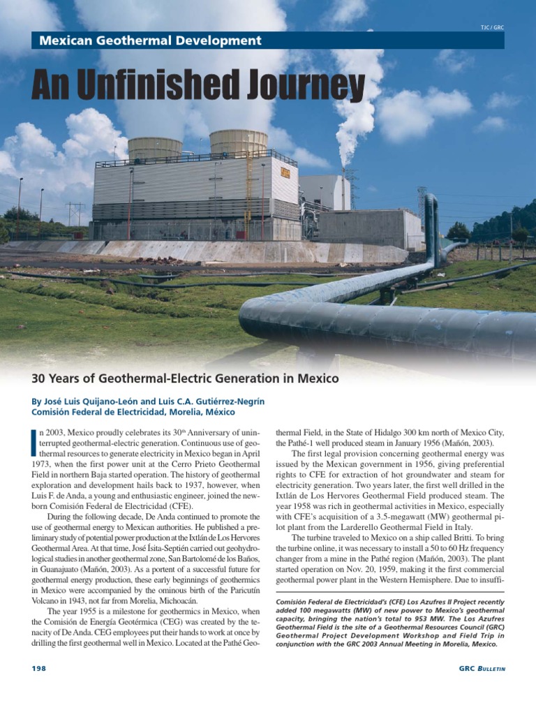 30 Years Mexico | Download Free PDF | Geothermal Energy | Geology