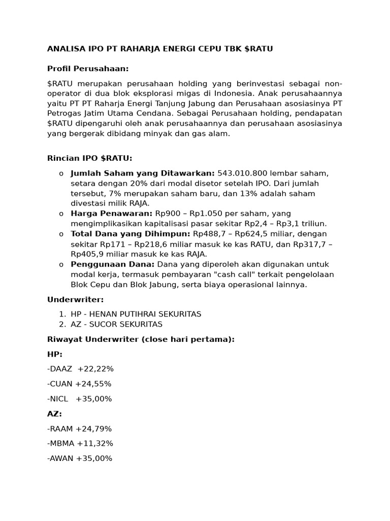 Ipo Cbdk, Ratu | PDF