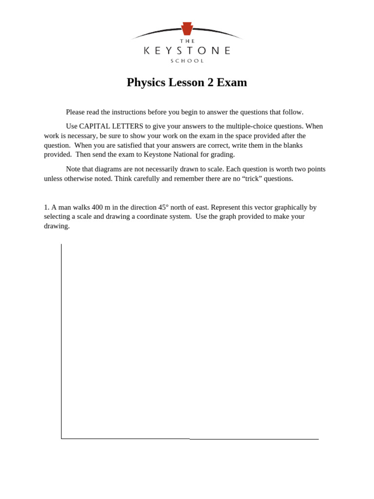 Physics Lesson 2 Examination.docx | PDF | Orbit | Force