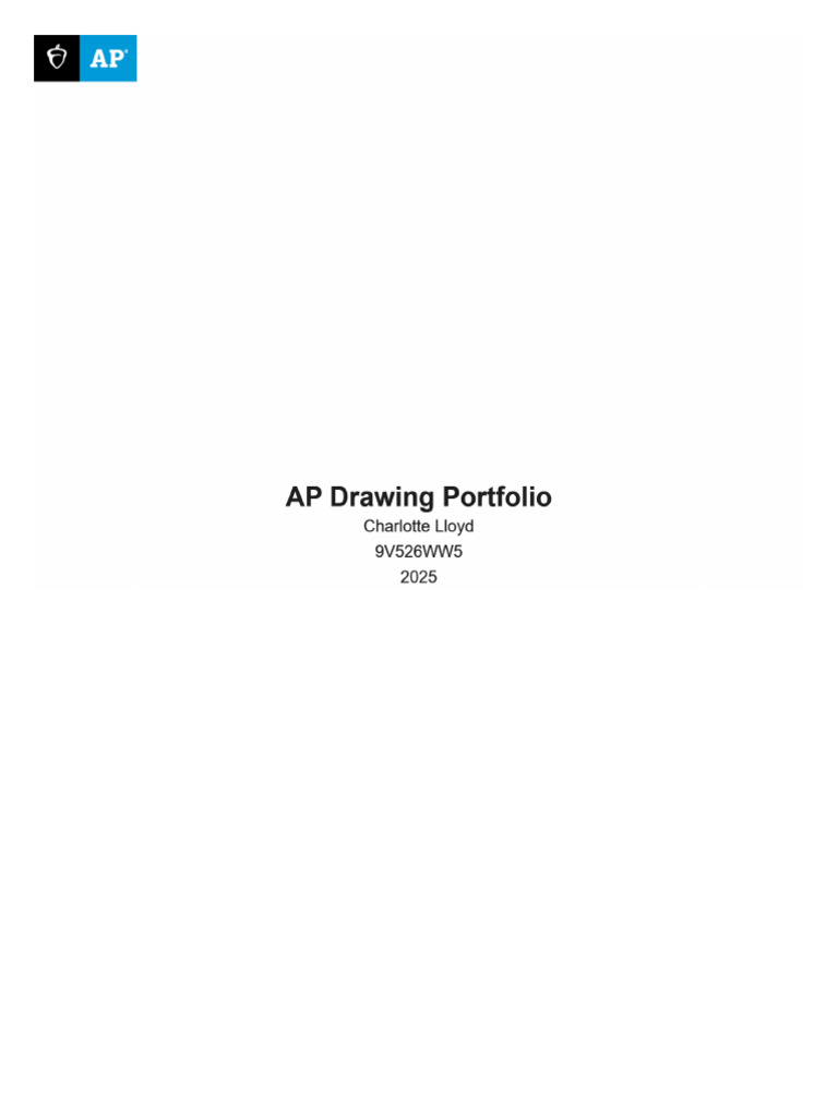 9V526WW5 - AP Drawing Portfolio | PDF