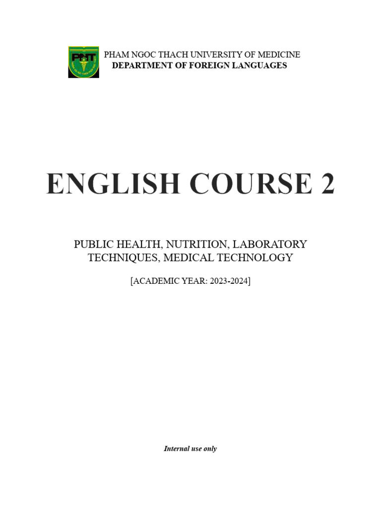 Course 2. Med E for PH-Nutrition-LabTech-MedTech (Full Version) | PDF