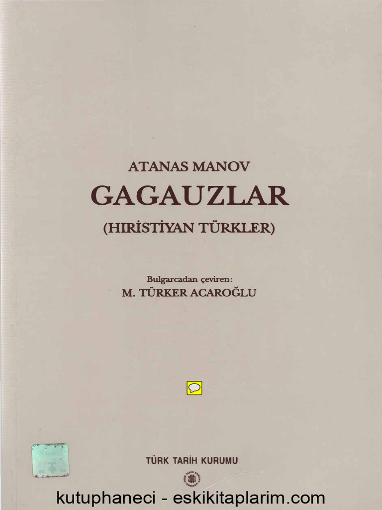 Atanas Manov - Gagauzlar Hristyan Türkler (2) | PDF