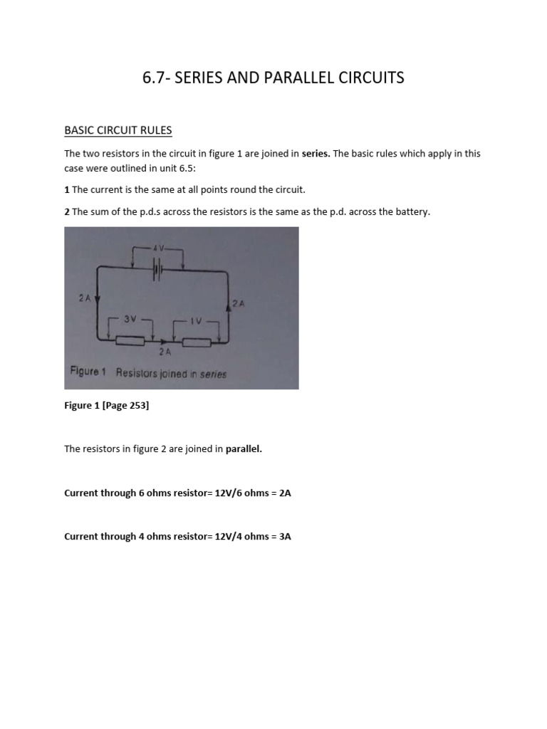 Series and Parallel Circuit Basics | PDF | Series And Parallel Circuits ...