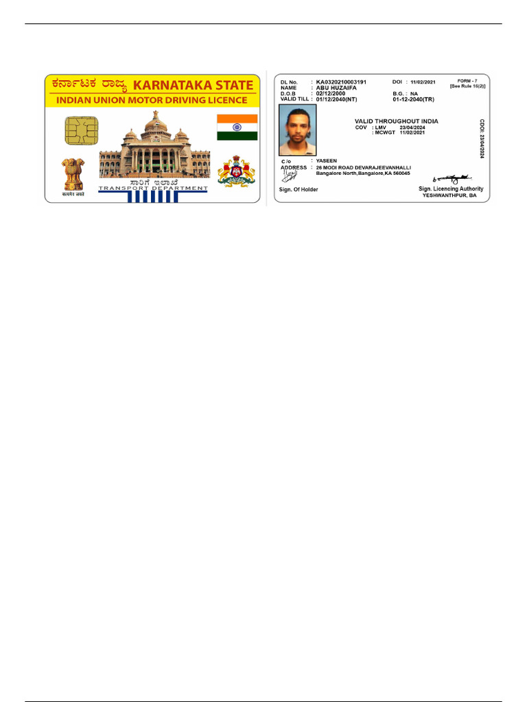 Driving License | PDF