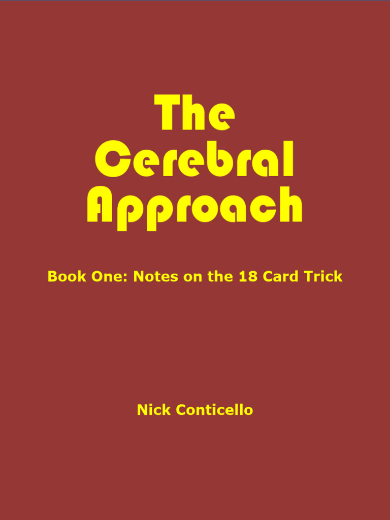 Eighteen Card Trick Explained | PDF | Thought