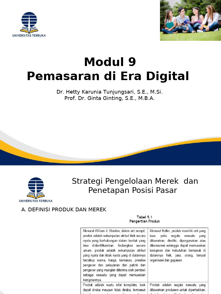 Modul 9 - Pemasaran Di Era Digital | PDF