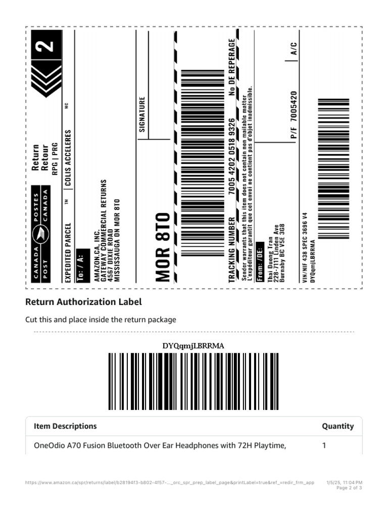 Online Return Center 4 | PDF
