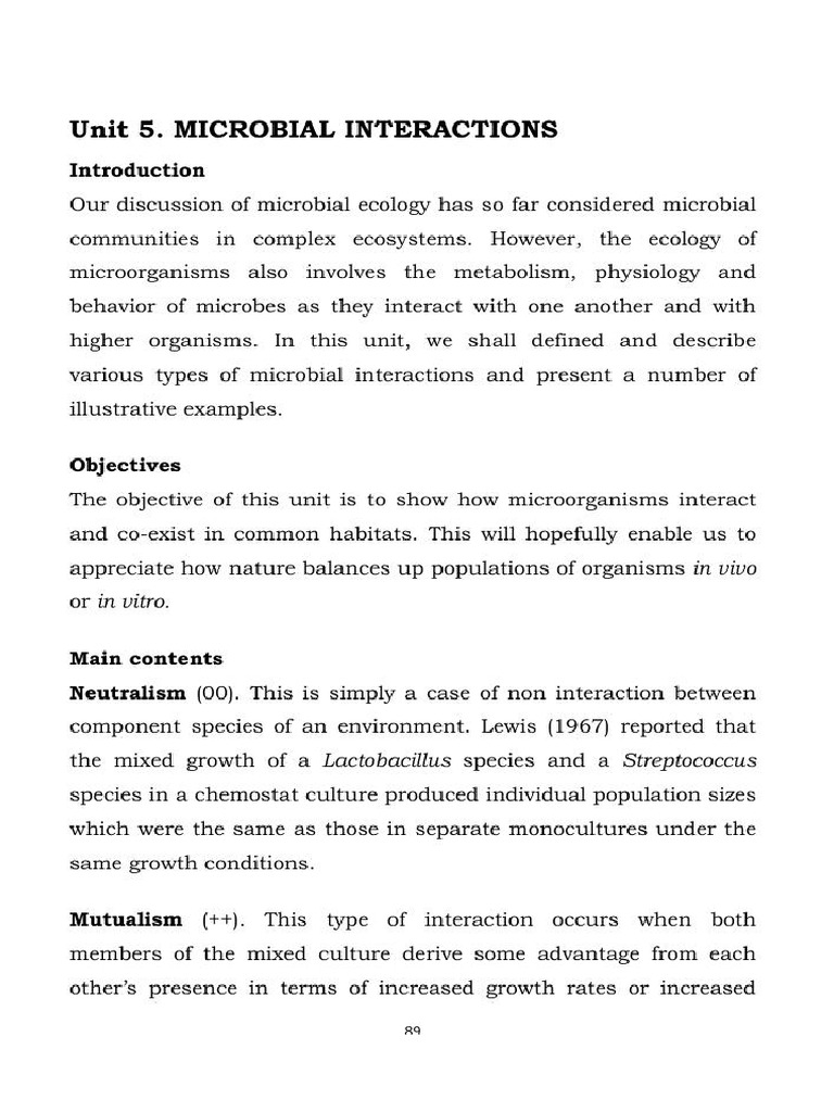 Microbial Interactions | PDF
