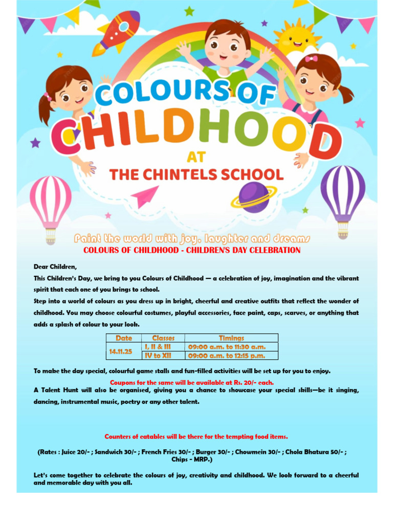 Children Day Notice-1 | PDF