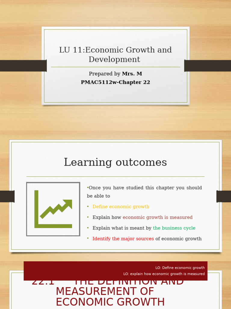 LU 11 - Economic Growth and Development - Chapter 22 | PDF | Business ...