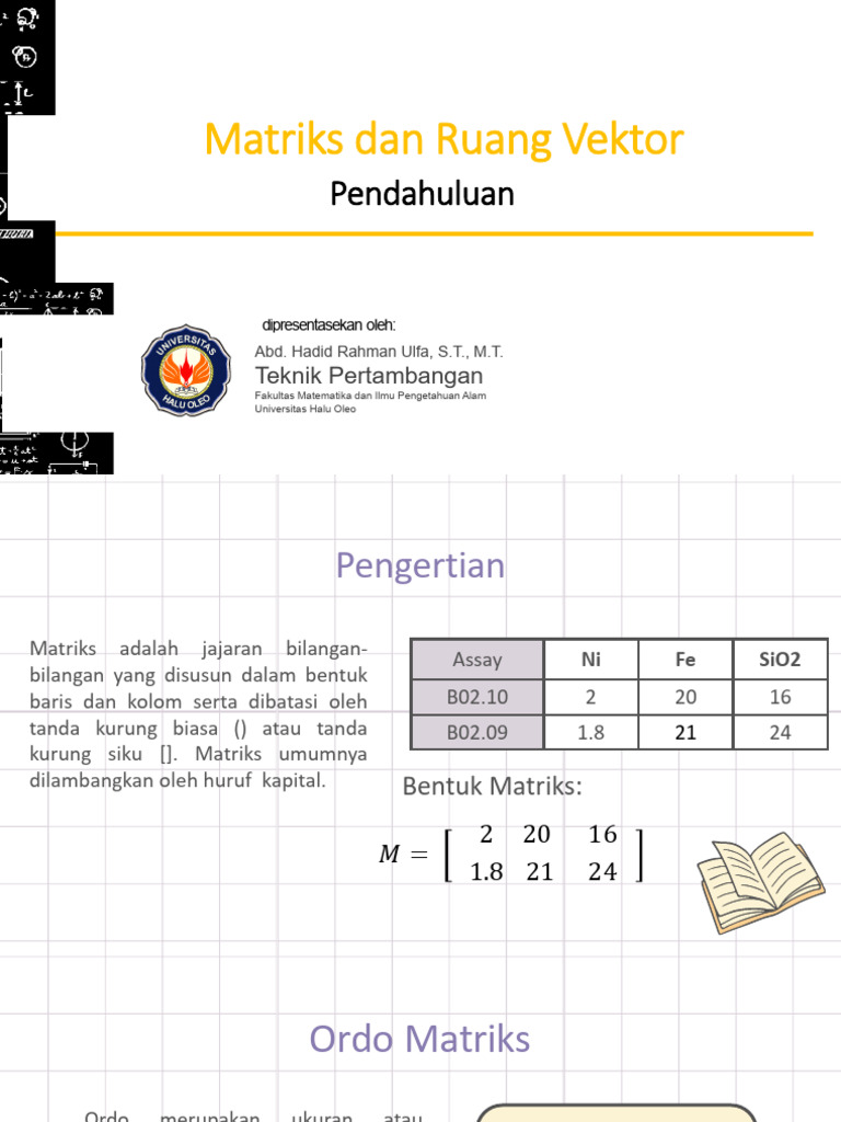01 Matriks dan Ruang Vektor | PDF