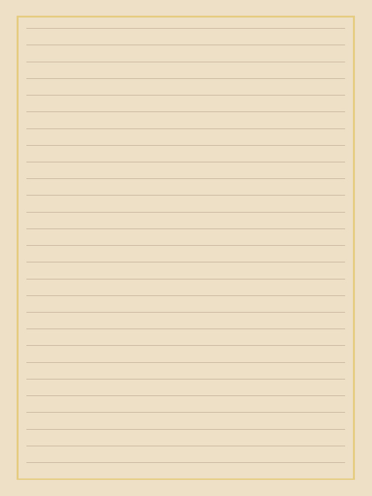 Golden Simple Historical Ruled Pages | PDF