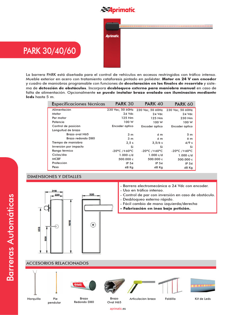 Fichas-Técnicas-PARK-30_40_60-1 | PDF | Estilos de carrocería | Vehículo de motor