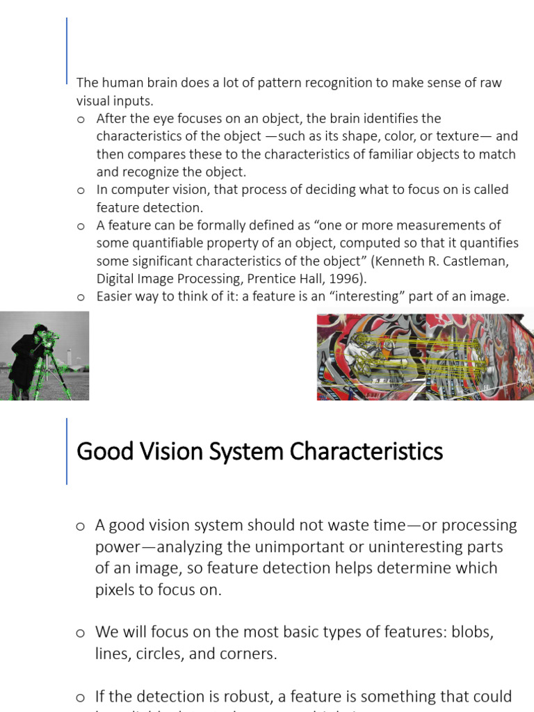 014 Feature Detection Slides | PDF | Computer Graphics | Vision
