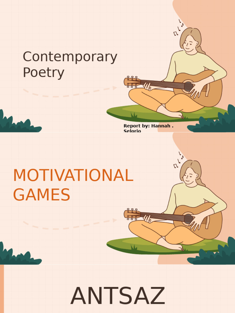 Elements of Contemporary Poetry Guide | PDF | Poetry | Metre (Poetry)