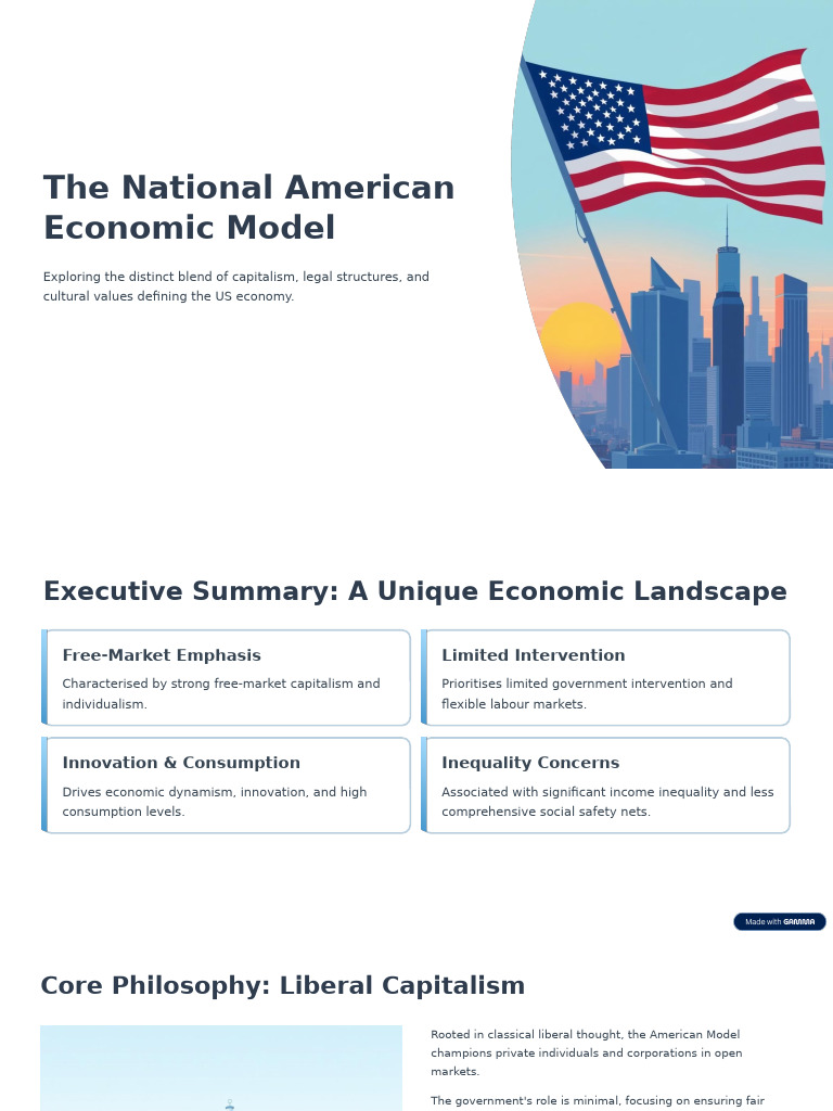 The National American Economic Model | PDF | Capitalism | Market ...