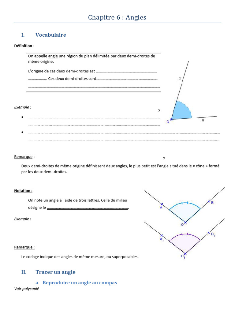Comprendre les angles et leur mesure | PDF | Angle | Triangle