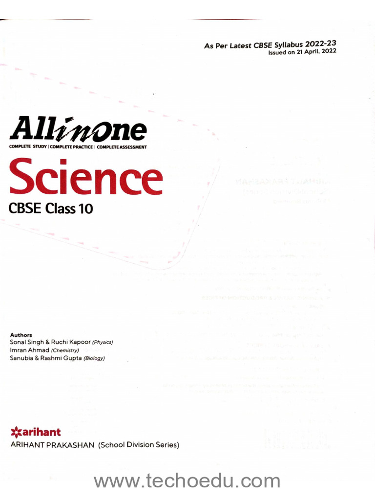 Science Class 10 Reference Book | PDF