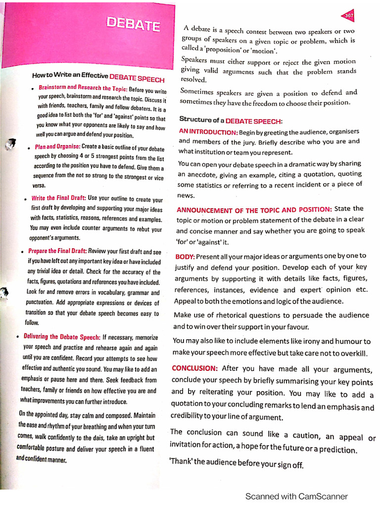 Debate Writing BBC | PDF