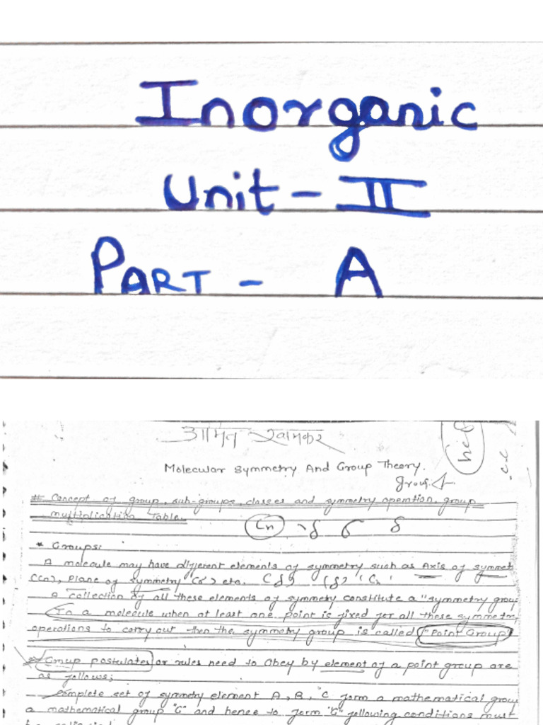 Notes Inorganic Unit 2 | PDF