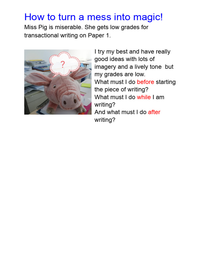 How to Turn a Mess Into Magic | PDF | Language Mechanics | Writing